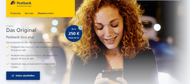 Redaktioneller Postbank Giro plus Test » Gebühren & Prämie im Check